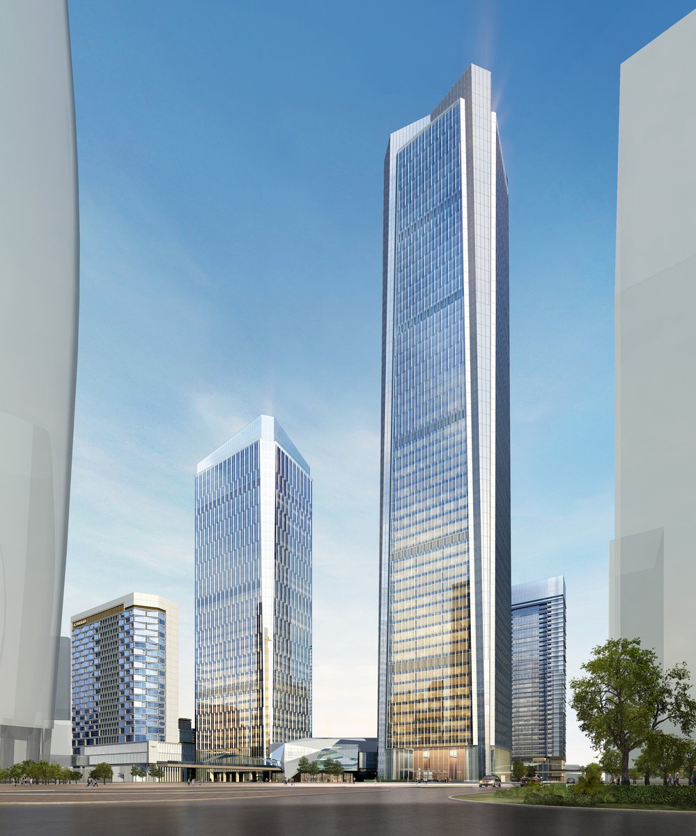 Goettsch Partners and Lead 8 Design Five-Building China Horoy Qianhai ...